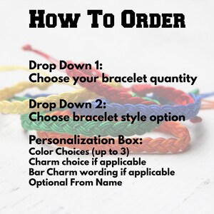 Team Gift Bracelets | Spirit Colors String Bracelets | Bulk Squad ...