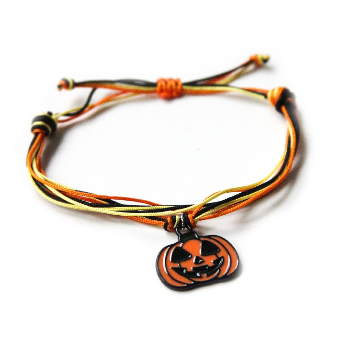 Pumpkin Charm String Bracelet | Halloween Collection | Fall Jewelry ...
