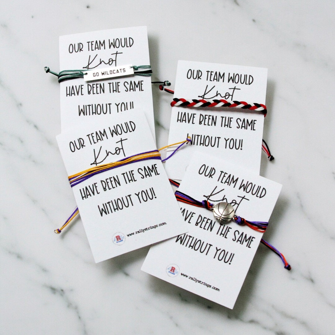 Team Gift Bracelets | Spirit Colors String Bracelets | Bulk Squad ...