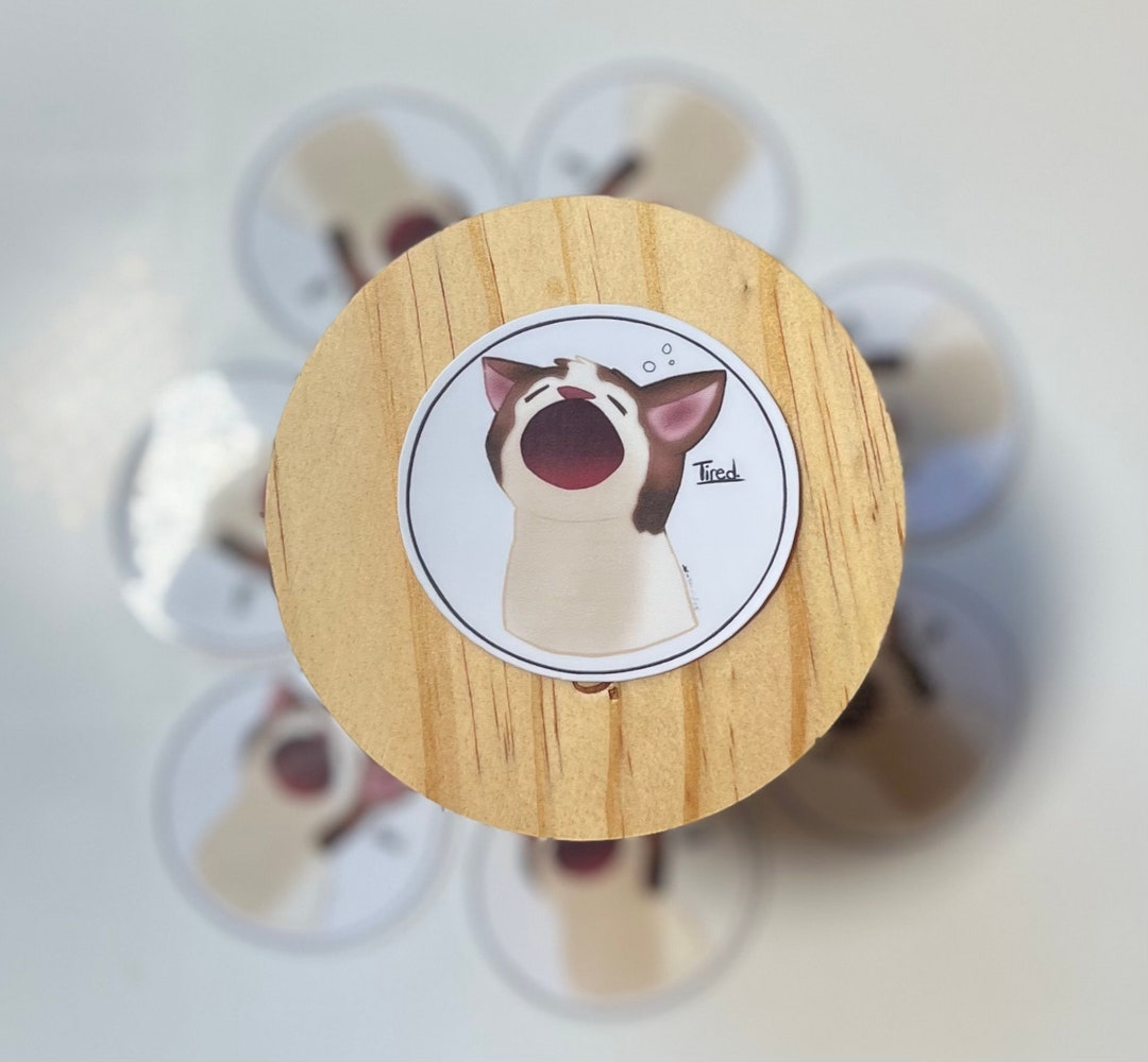 Tired Bop Cat Sticker - Etsy
