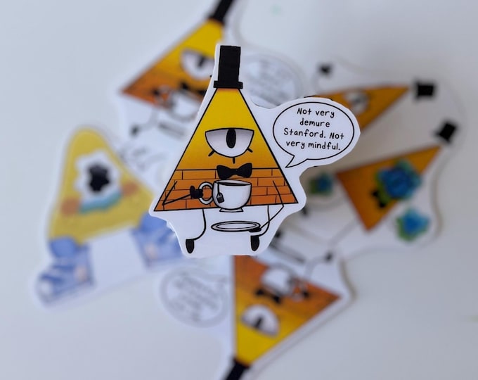 Bill Cipher I’m a Little Different Shirt Holographic Sticker | the Book ...