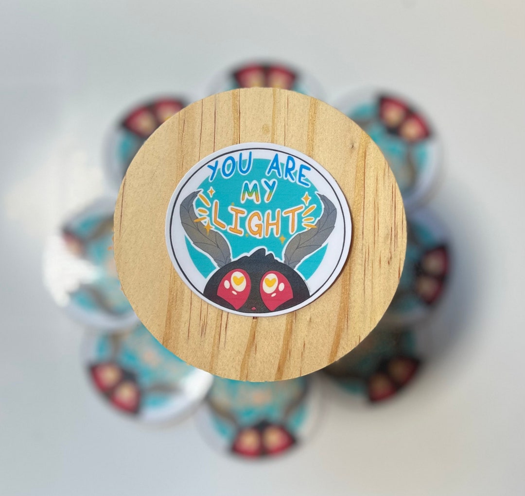 Mothman Light Sticker - Etsy