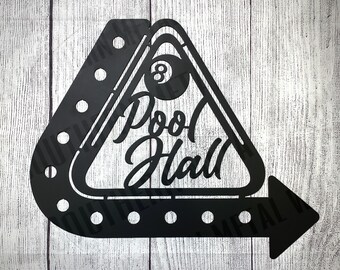 Metal Art Pool Table - Etsy