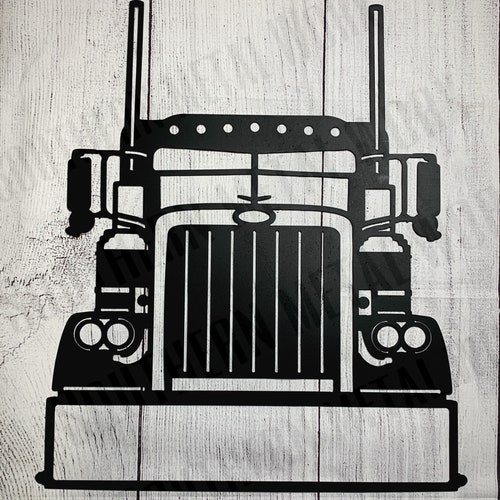 18 Wheeler Metal Sign Cutout Semi Truck and Trailer Powder - Etsy