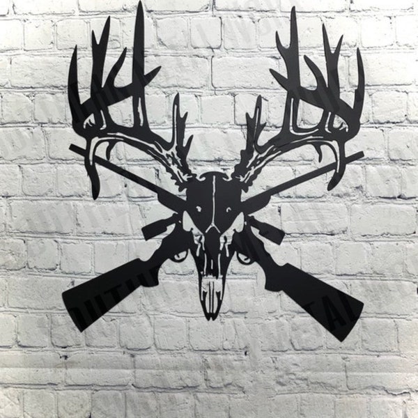 Metal Deer Skull - Etsy