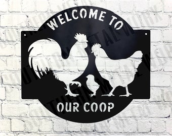 Welcome to Our Coop Sign - Etsy