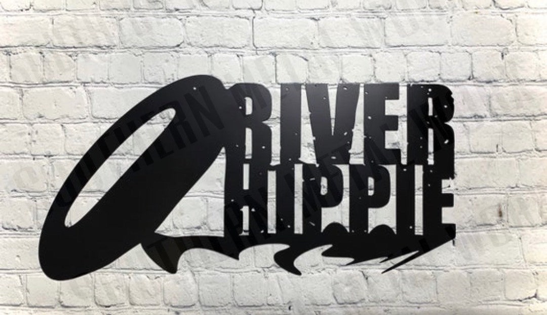 Metal Art 16 Gauge Steel in Black river Hippie Tube Wall - Etsy
