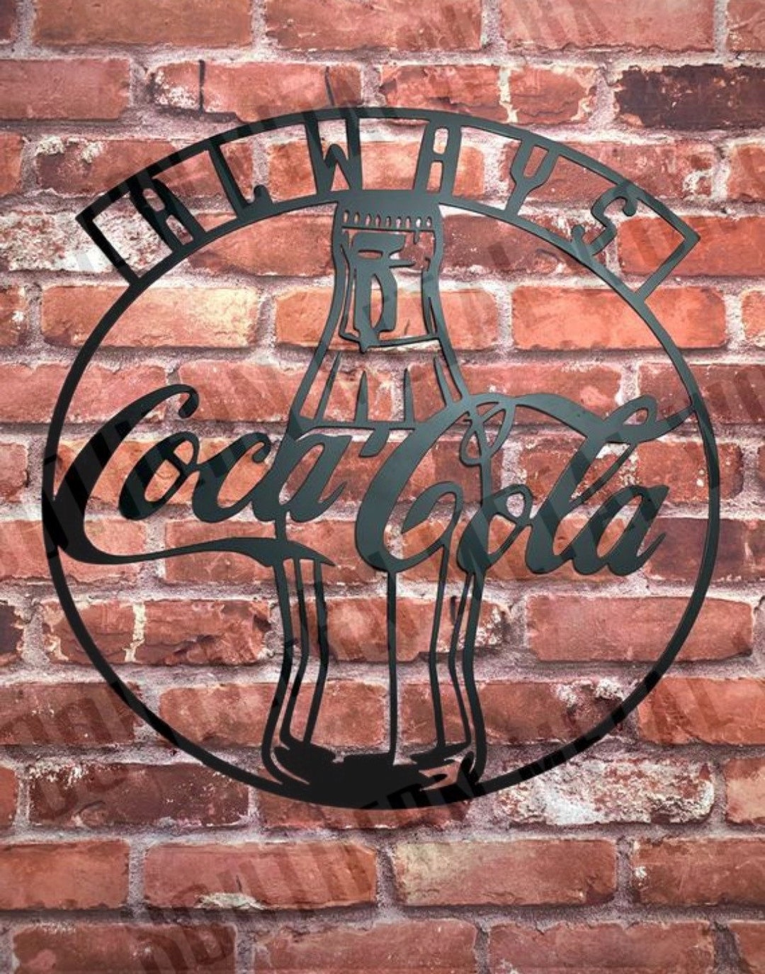 Metal Art 16 Gauge Steel in Black always Coca Cola Wall - Etsy