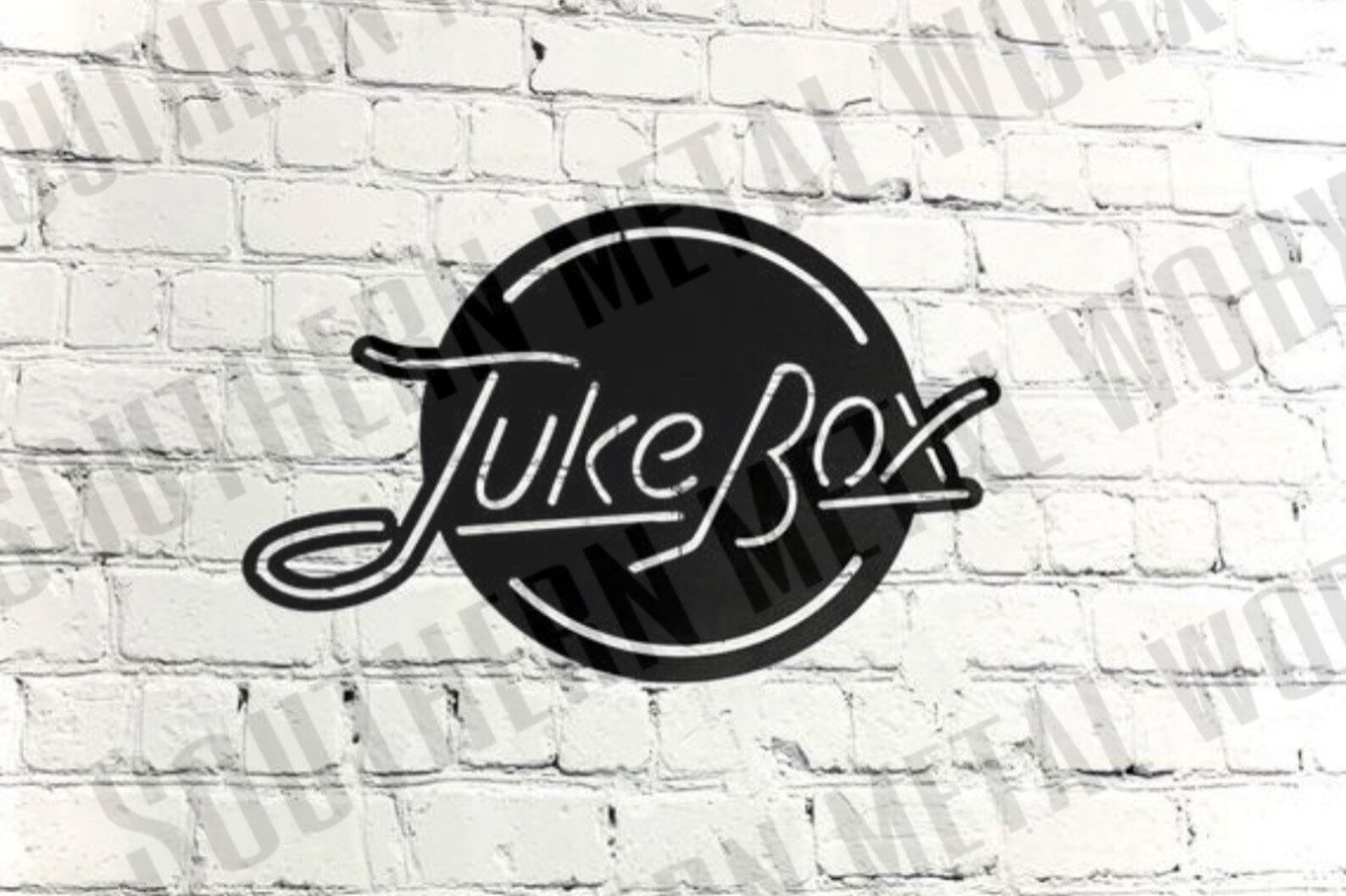 Metal Art 16 Gauge Steel in Black juke Box Metal Wall Sign - Etsy