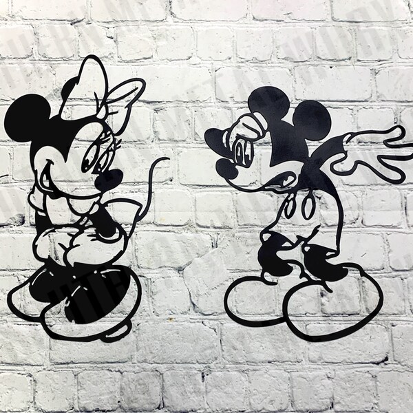 Mickey Mouse Metal Art - Etsy