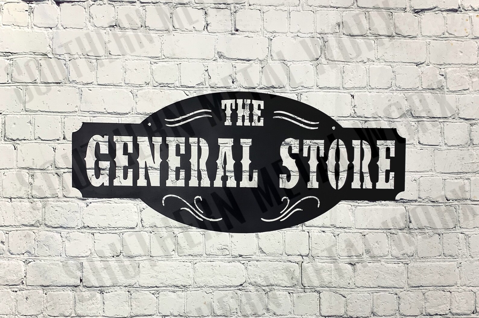 Metal Art 16 Gauge Steel in Black the General Store Wall | Etsy