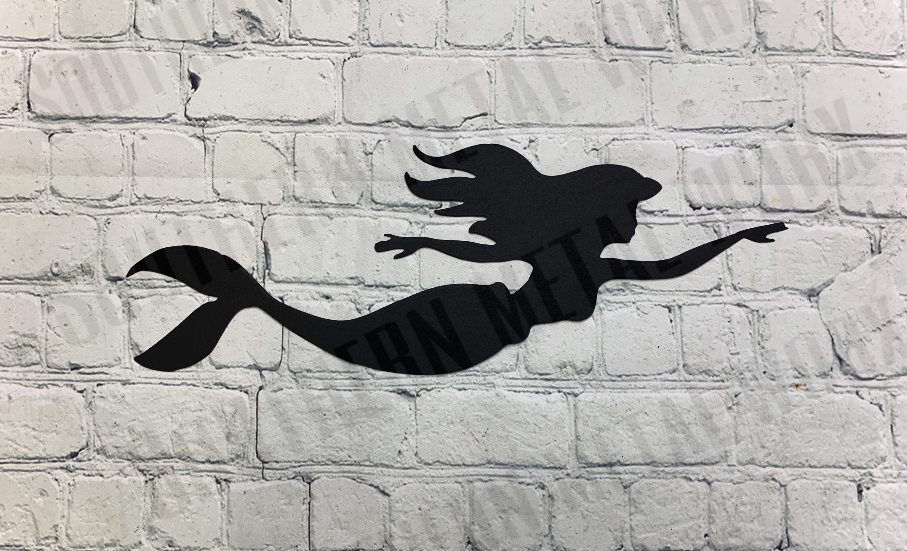 Metal Art 16 Gauge Steel in Black Ariel From the Little | Etsy