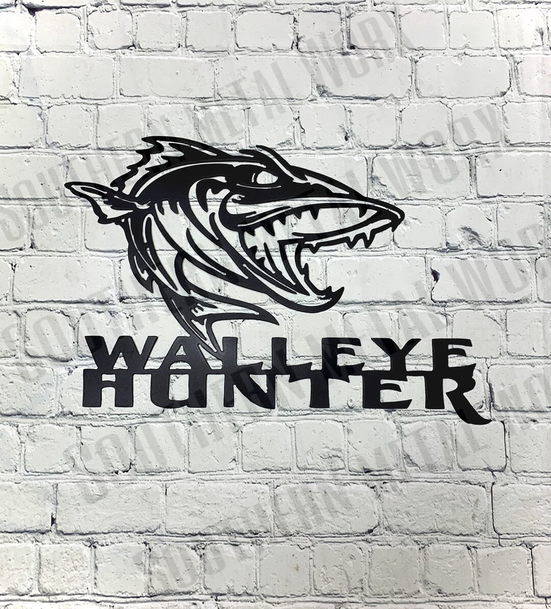Metal Art 16 Gauge Steel in Black Wall Eye Hunter Wall Sign - Etsy