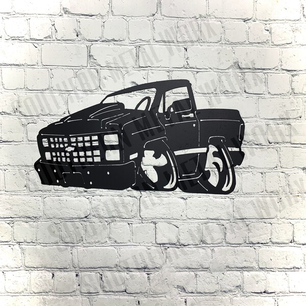 Chevy C10 Metal Wall Art - Etsy