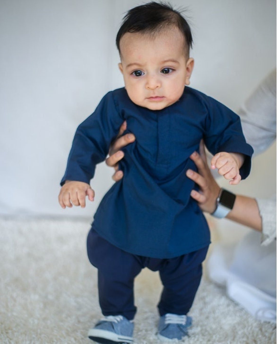 Blue Navy Kurta Classic - Baby Boy Kurta Pajama / Shalwar Kameez ...