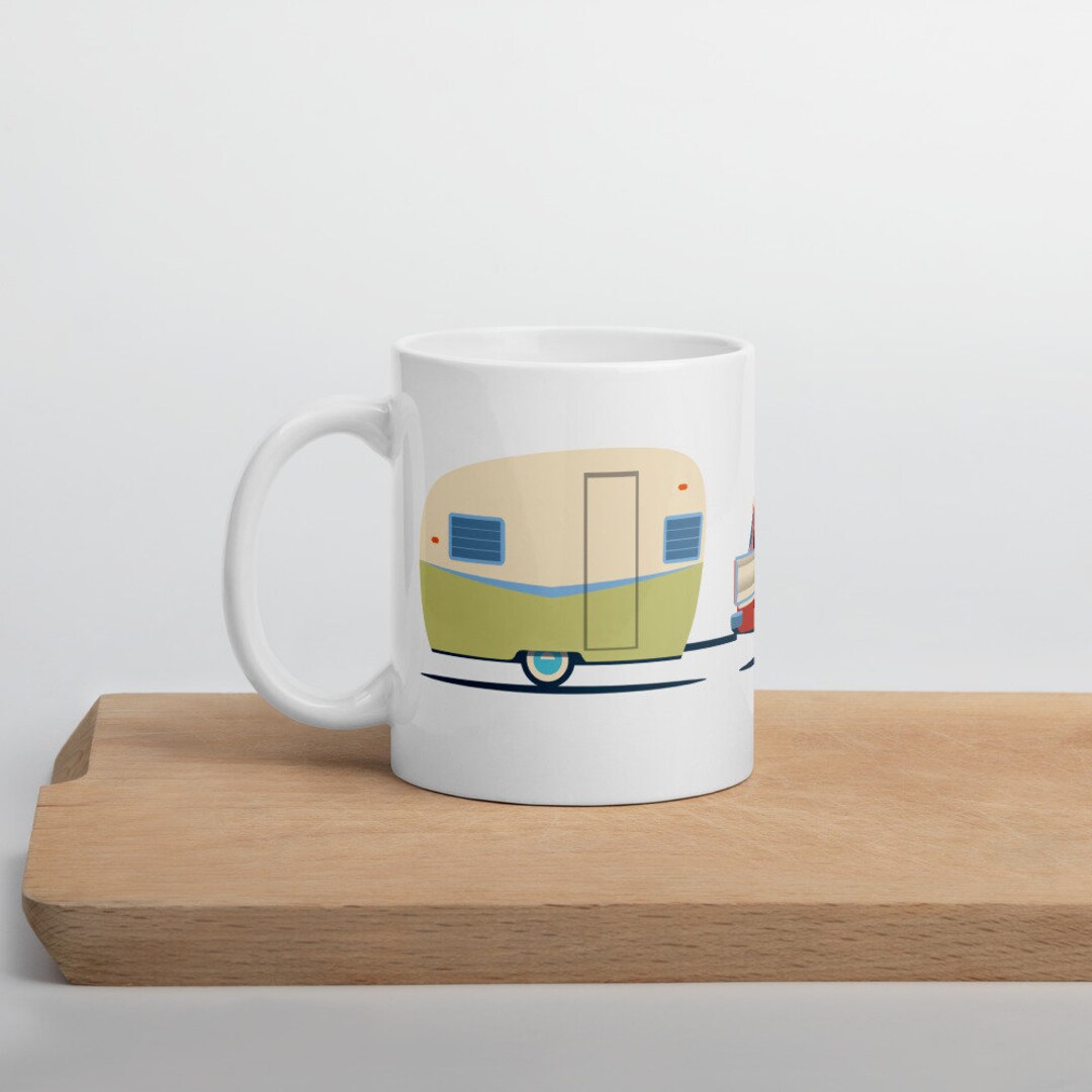 Classic Car Camper Mug, Vintage Travel Trailer Camping Mug, Vintage ...