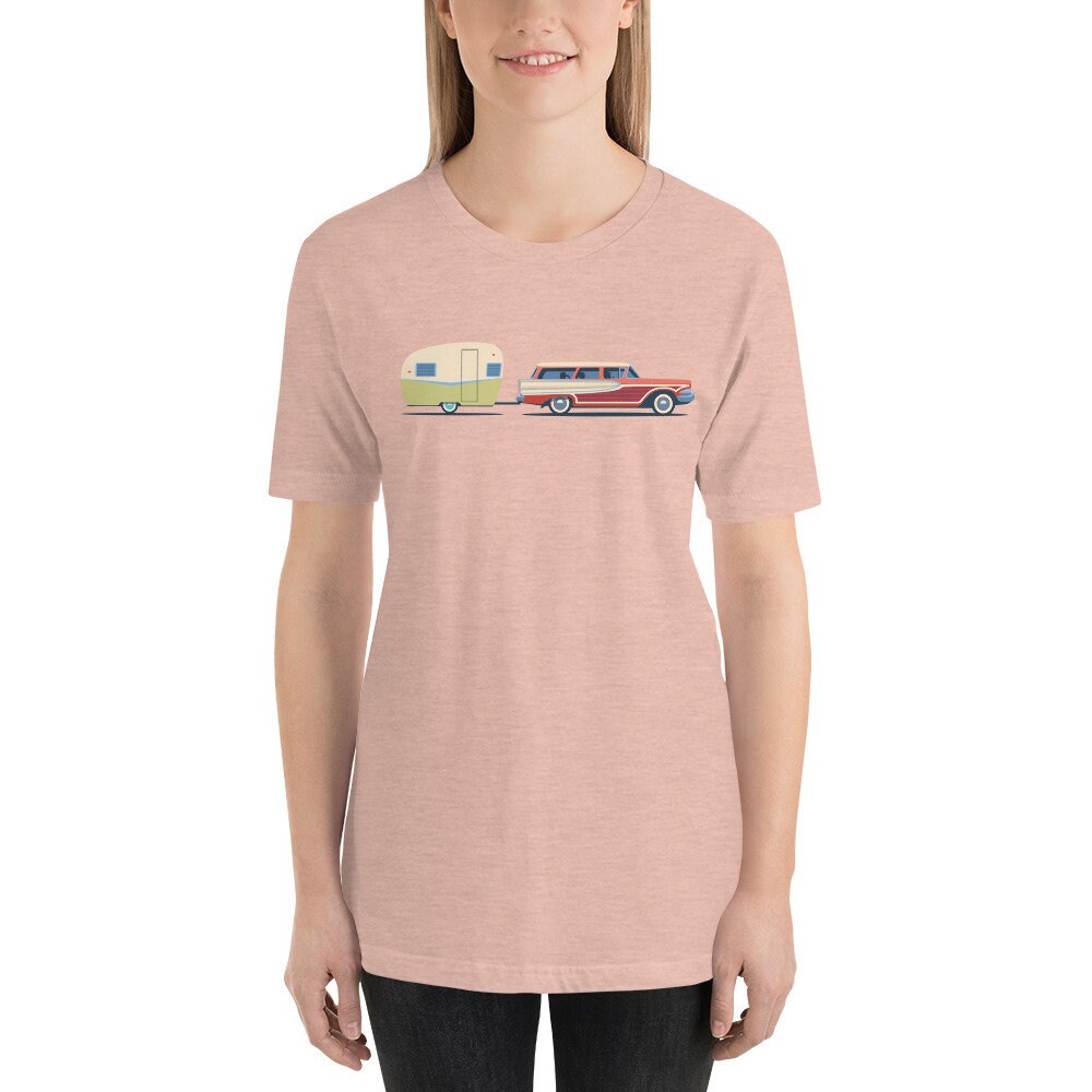 Vintage Car Trailer T-shirt, Vintage Camper, Vintage Camping, Retro ...
