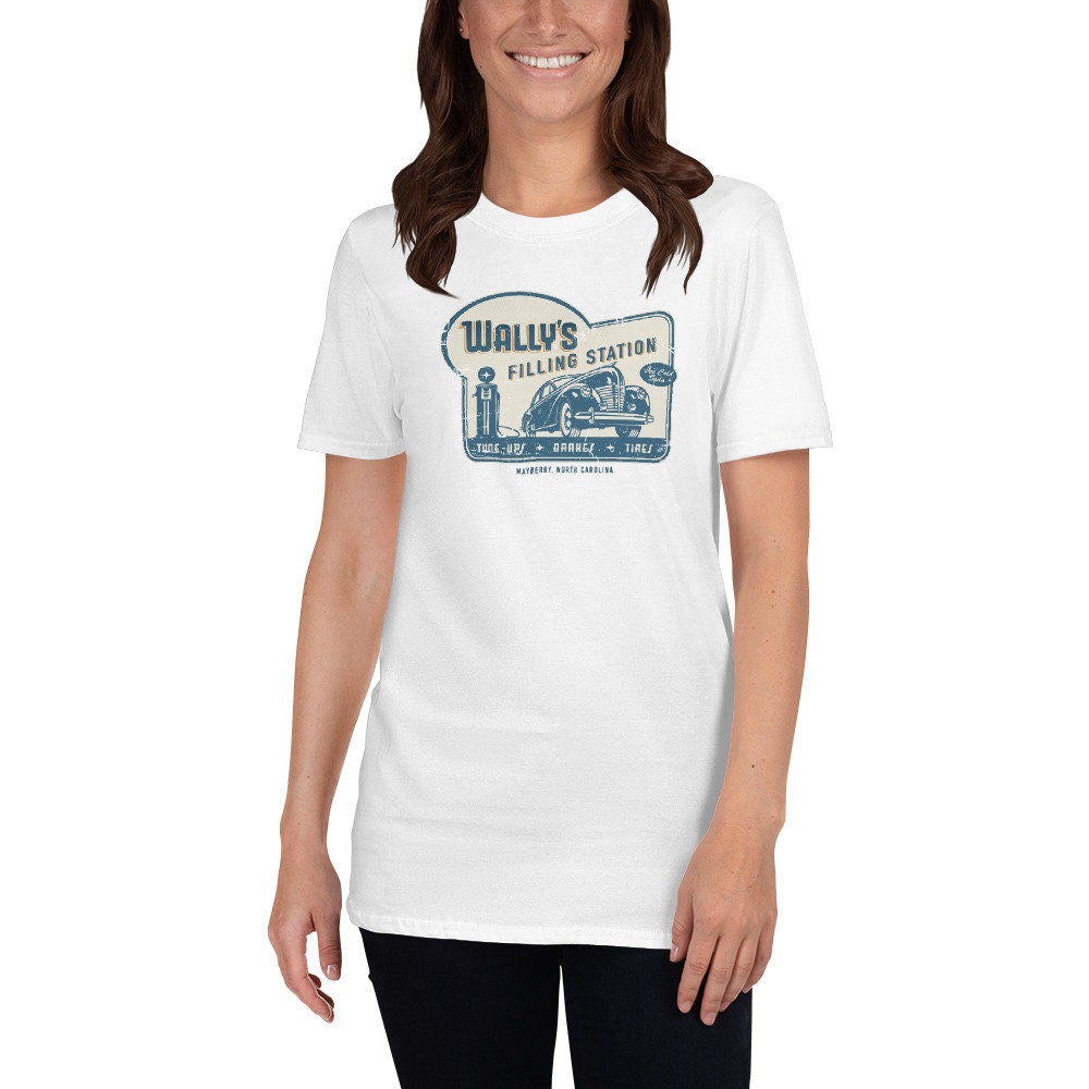 The Andy Griffith Show, Wally's Filling Station T-shirt, Andy Griffith ...