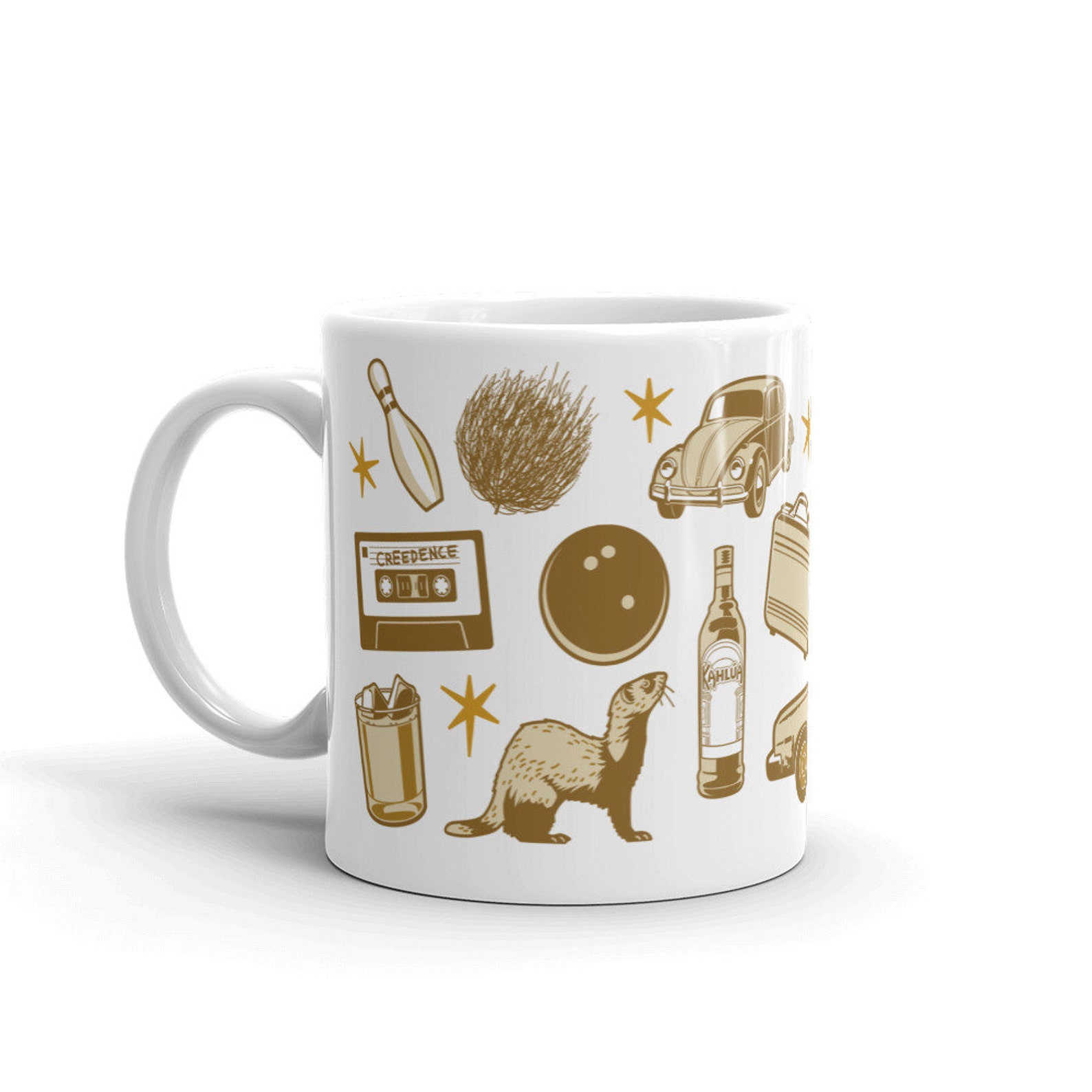 The Big Lebowski Mug, the Dude Coffee Mug, Big Lebowski, Jeff Bridges ...