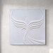 Rising Phoenix Art, White Wall Sculpture, Symbolizes Strength & New ...