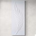 Minimalist White Feather Plaster Wall Decoration, 3D Wall Art for ...