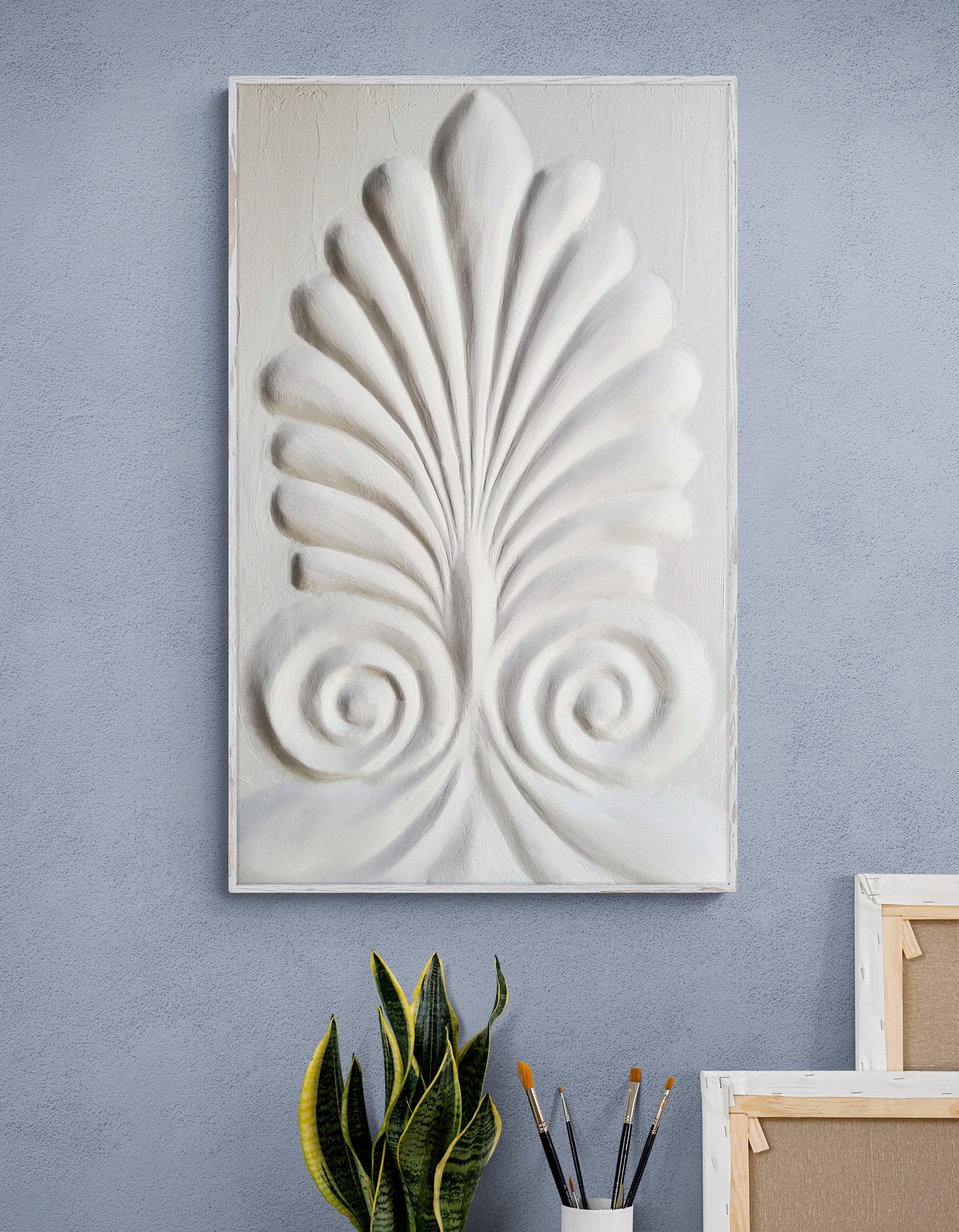 Greek Antefix Plaster Wall Art, 3D Wall Art for Your Greek Decor ...