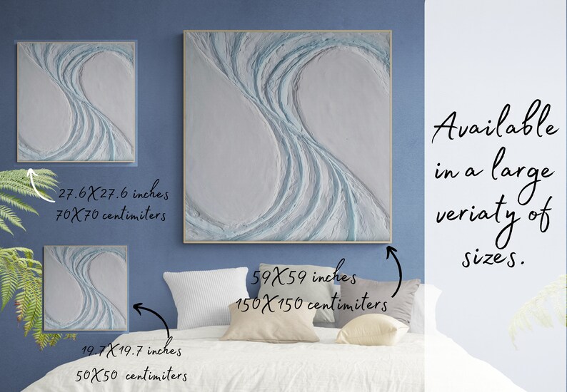 Abstract Ocean Wave Plaster Wall Sculpture, 3D Beach Wall Art, Beach ...
