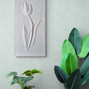 White Plaster Wall Art | Large Wall Art | Bas Relief Wall Art for ...