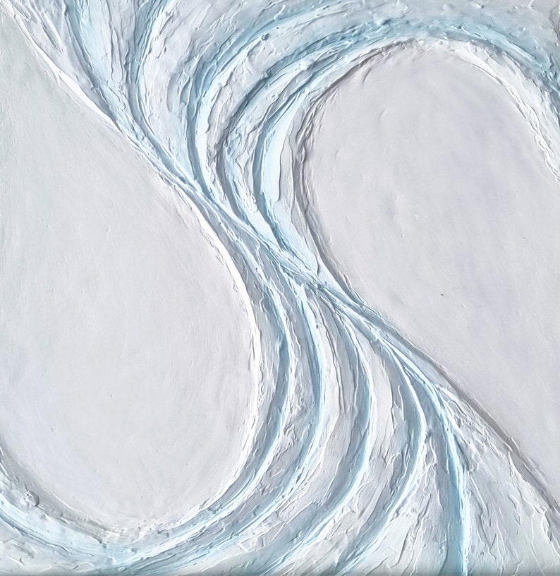 Abstract Ocean Wave Plaster Wall Sculpture, 3D Beach Wall Art, Beach ...