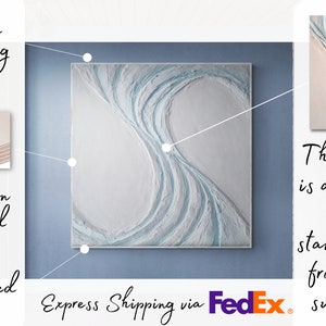 Abstract Ocean Wave Plaster Wall Sculpture, 3D Beach Wall Art, Beach ...