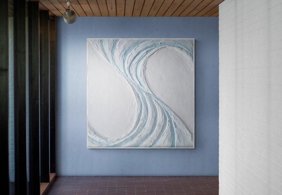 Abstract Ocean Wave Plaster Wall Sculpture 3D Beach Wall Art - Etsy