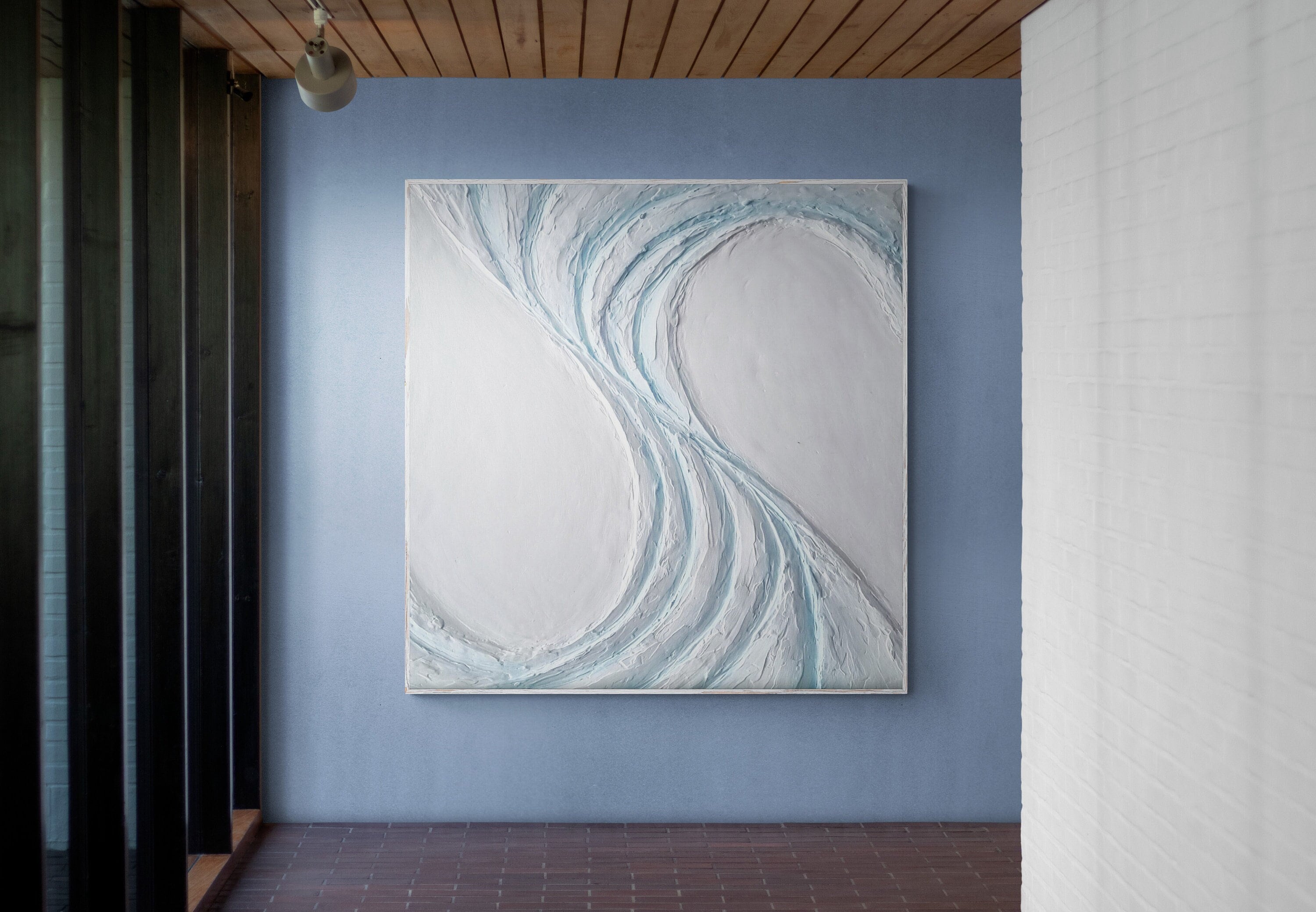 Abstract Ocean Wave Plaster Wall Sculpture, 3D Beach Wall Art, Beach ...