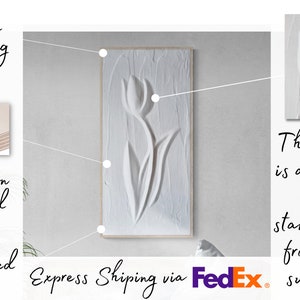 White Plaster Wall Art | Large Wall Art | Bas Relief Wall Art for ...