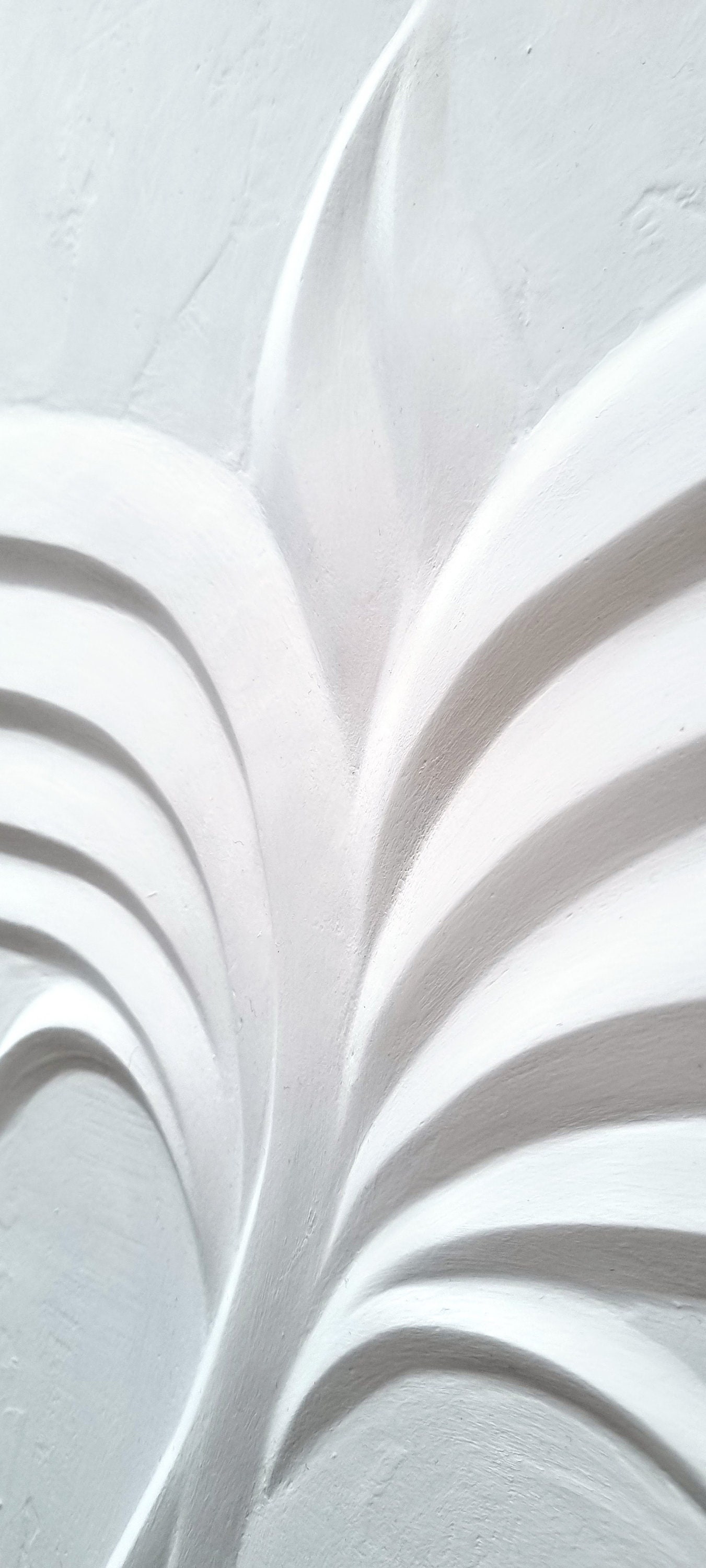 White Phoenix Painting for Midcentury Modern Decor Phoenix Rising Art ...