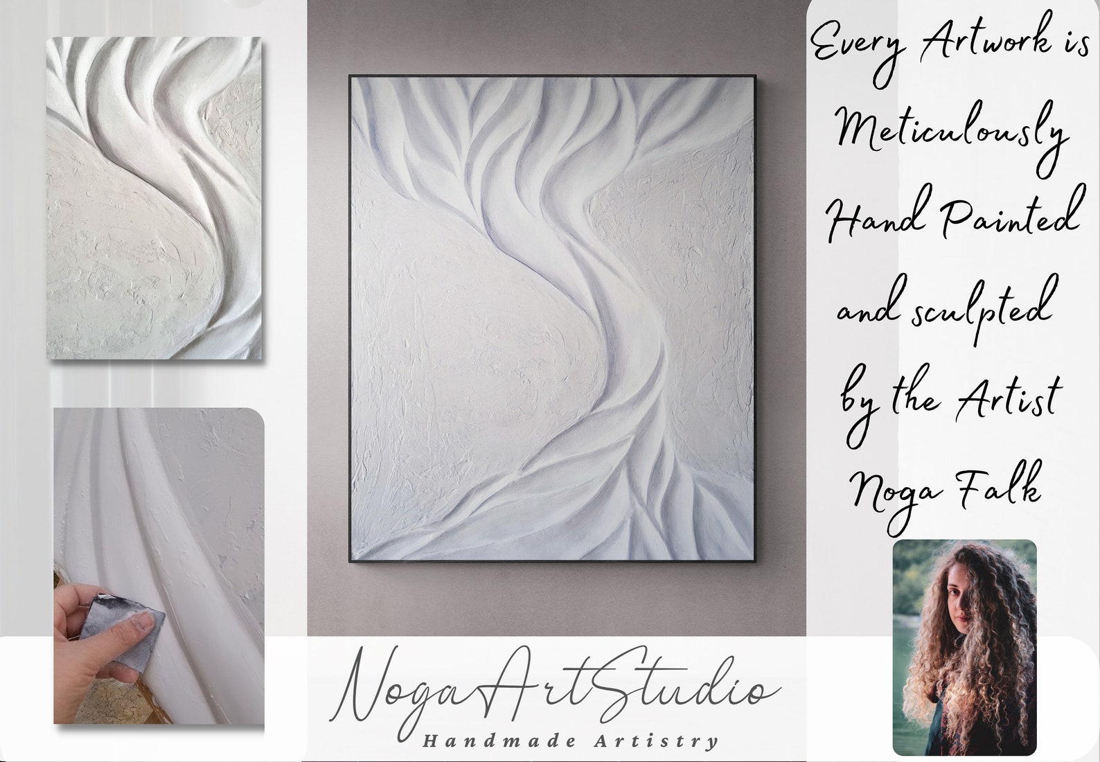 Eternal Flow by Noga Falk. Minimalist Style Tree Sculpture Wall Art ...