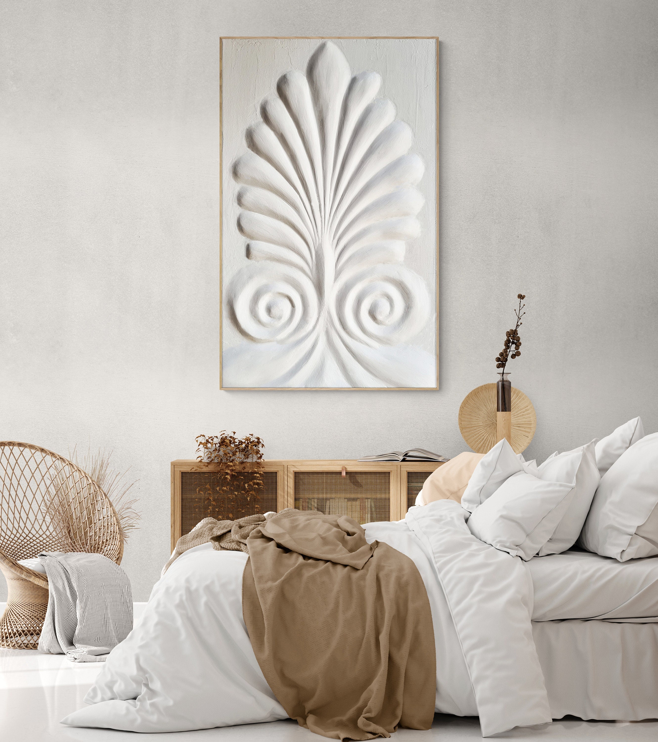Greek Antefix Plaster Wall Art, 3D Wall Art for Your Greek Decor ...