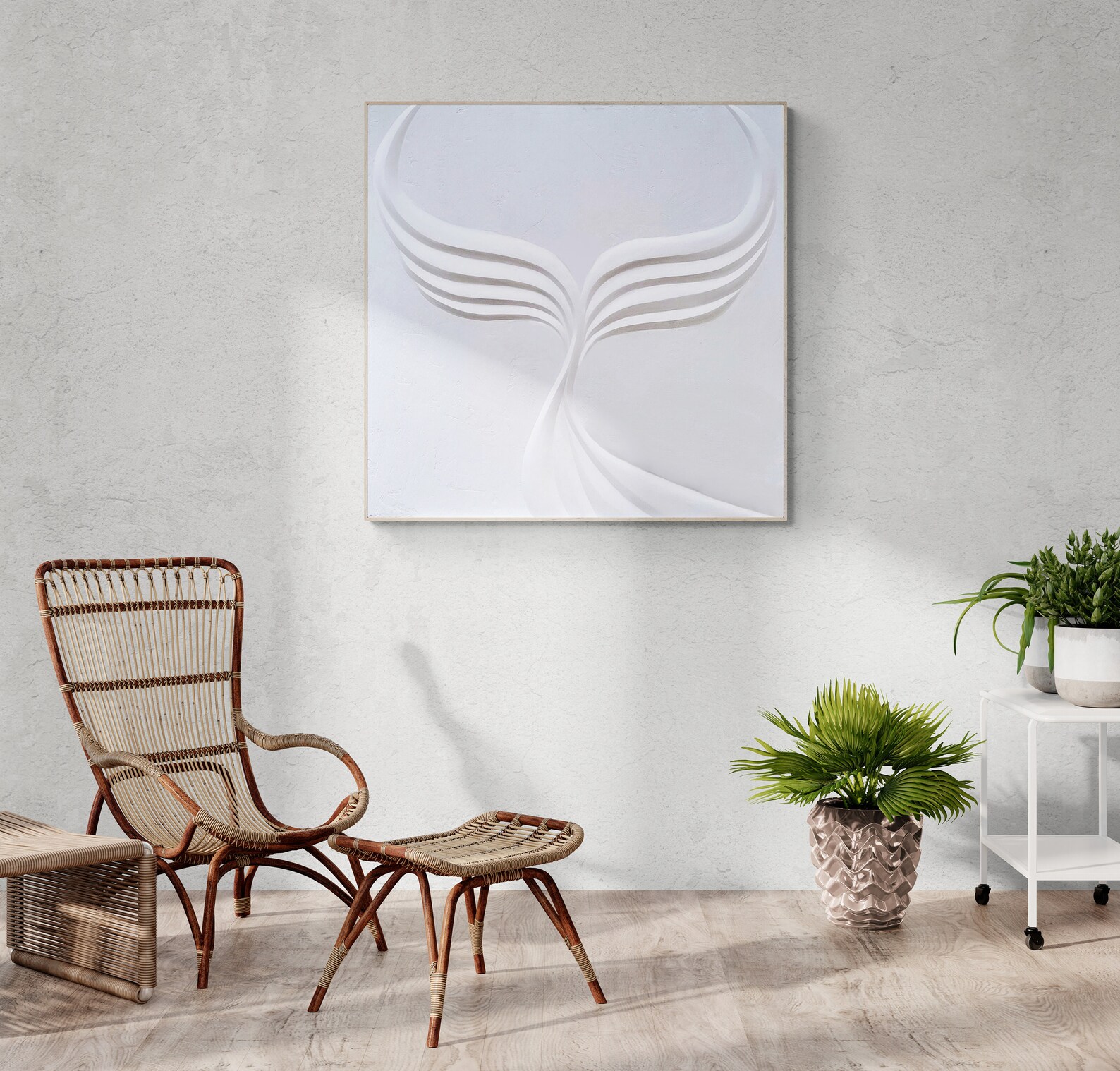 Whale Tail Plaster Art: Large Bas Relief Sculpture, Beach Decor - Etsy