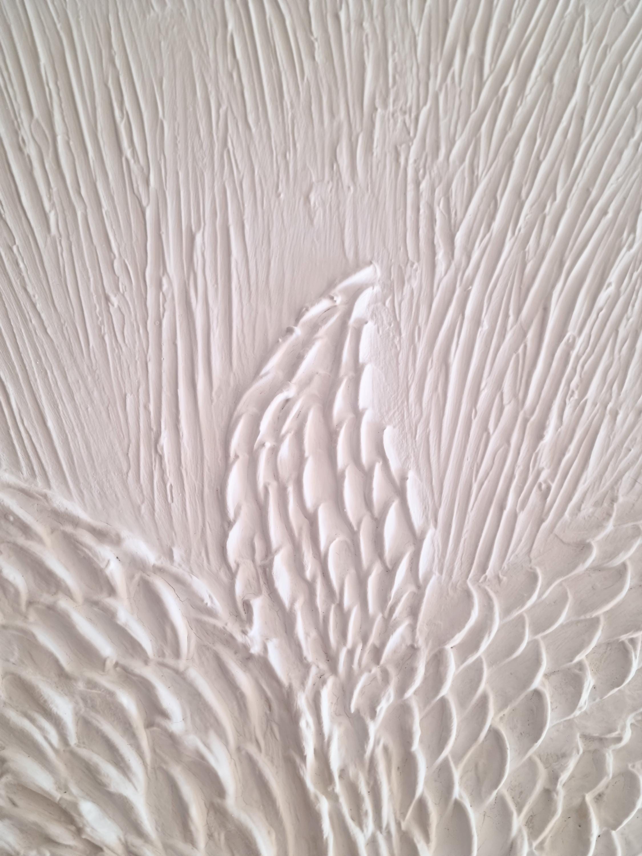 White Textured Phoenix Rising Art | Symbolizes Rebirth & Renewal ...