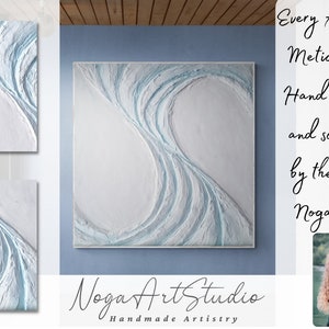 Abstract Ocean Wave Plaster Wall Sculpture, 3D Beach Wall Art, Beach ...