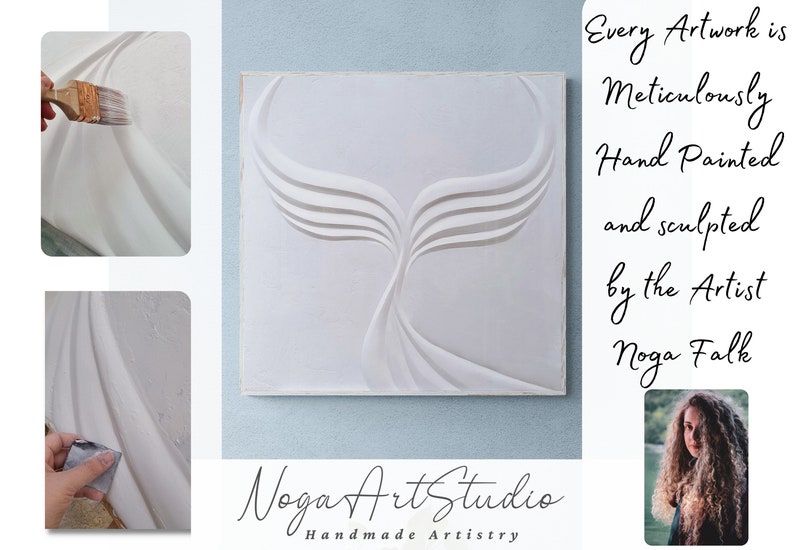 Large Whale Sculpture Whale Tail Plaster Art Meaningful - Etsy