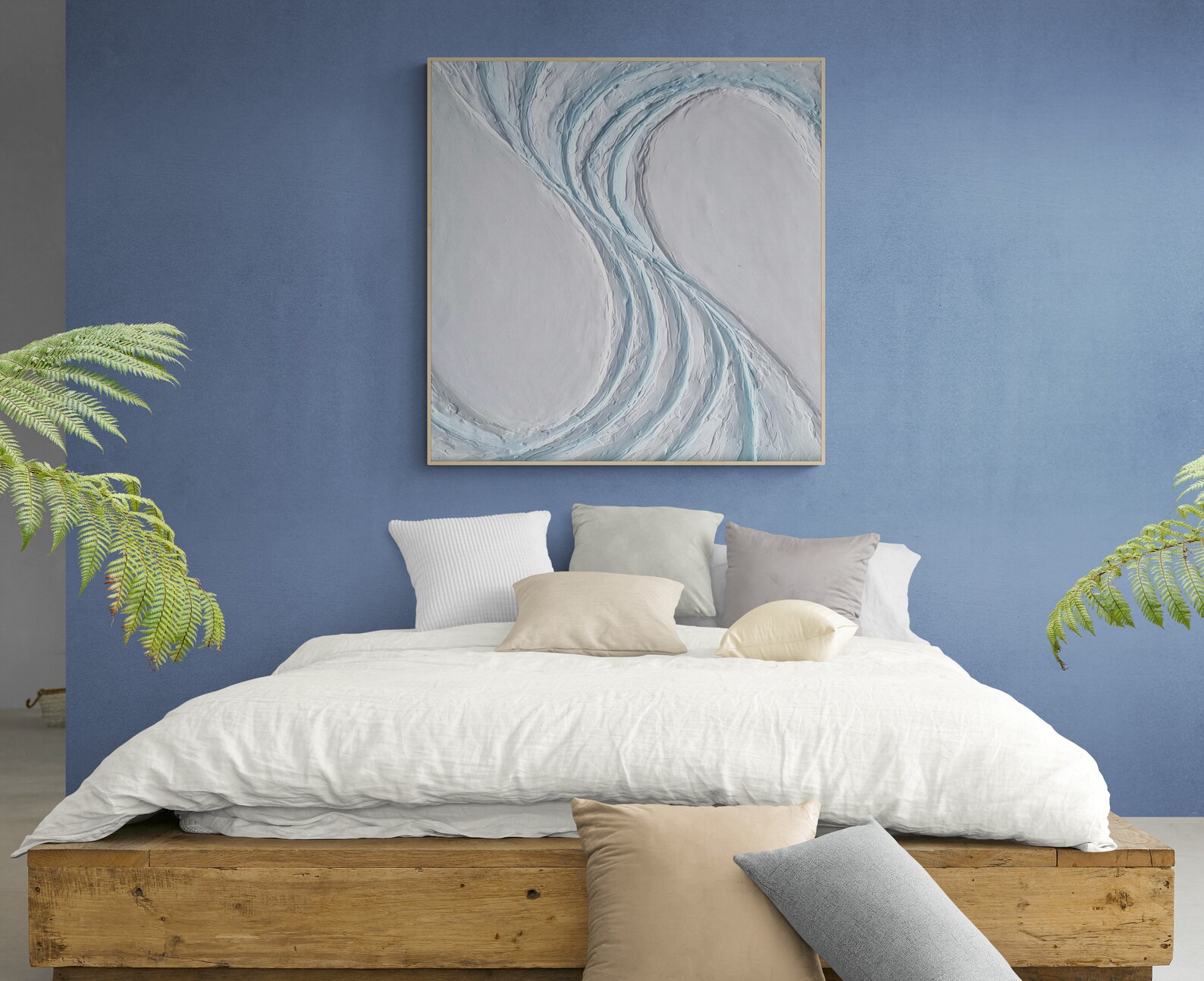 Abstract Ocean Wave Plaster Wall Sculpture, 3D Beach Wall Art, Beach ...