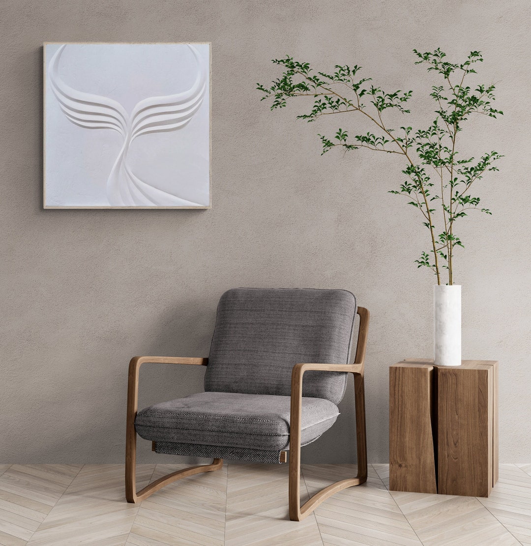 White Dolphin Plaster Wall Art: Minimalist Bas Relief Sculpture - Etsy