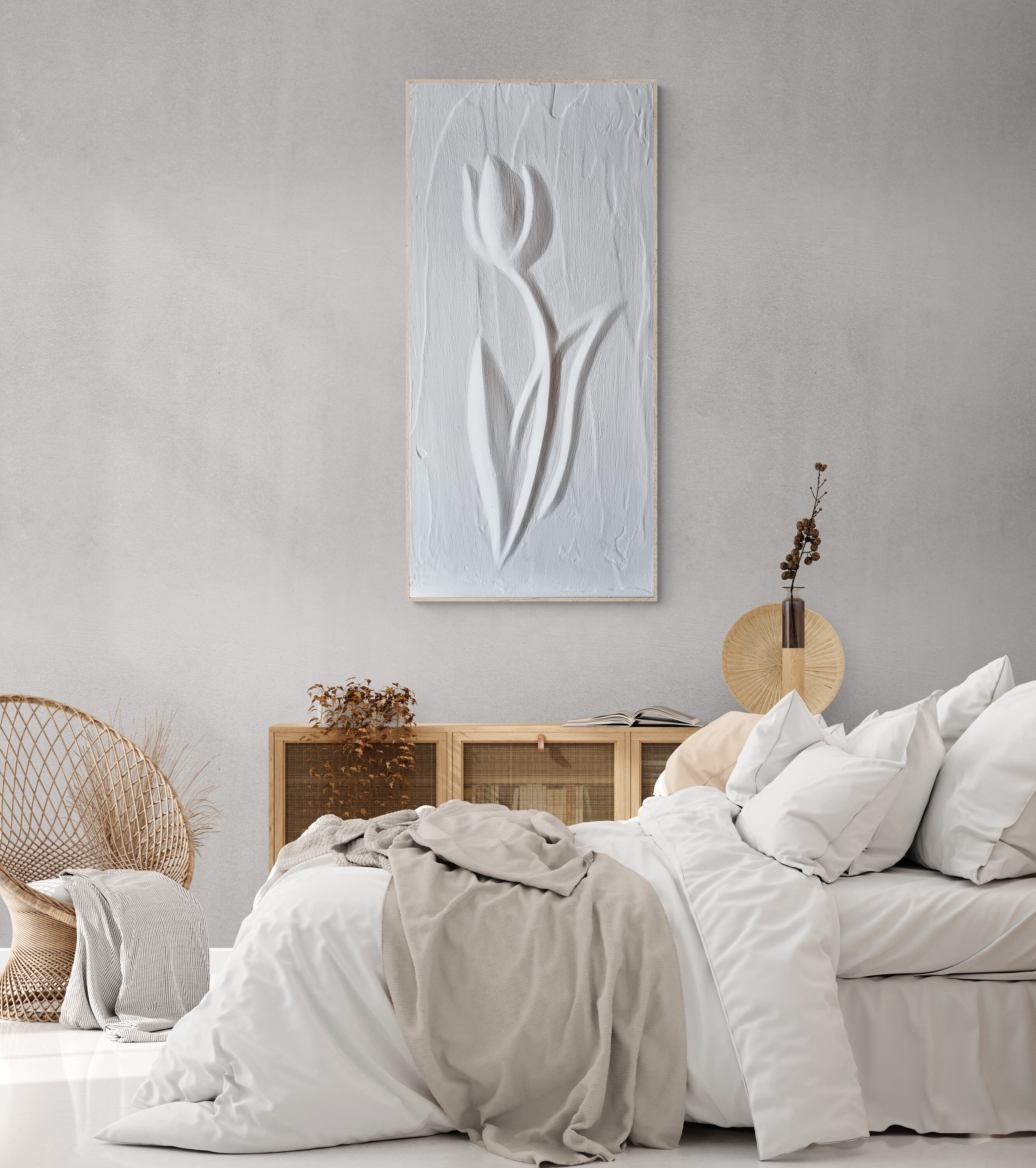 White Plaster Wall Art Large Wall Art Bas Relief Wall Art - Etsy