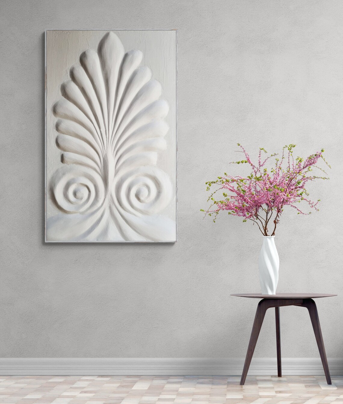 Greek Antefix Plaster Wall Art, 3D Wall Art for Your Greek Decor ...