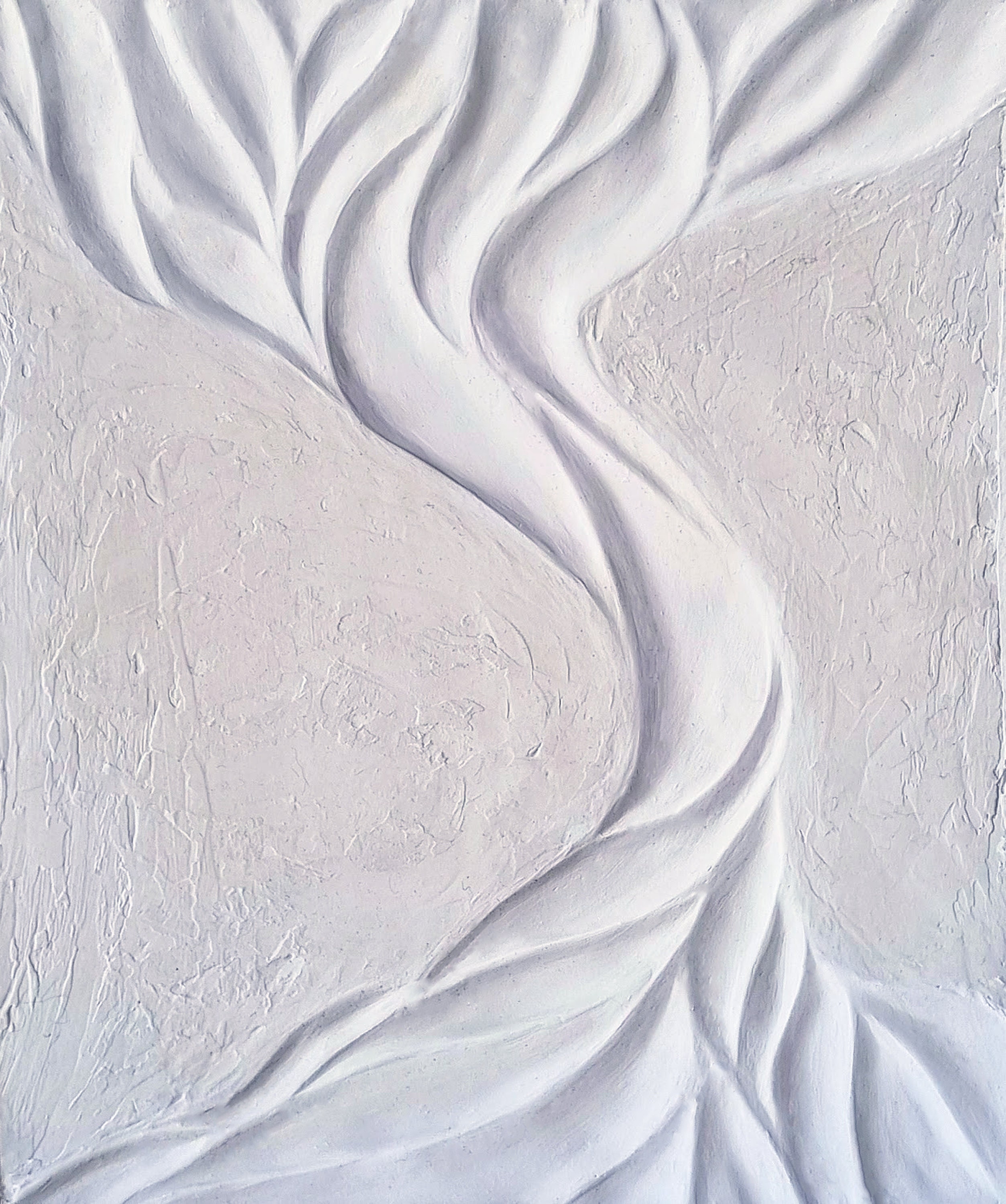 White Tree of Life Plaster Painting: 3D Minimalist Wall Art - Etsy