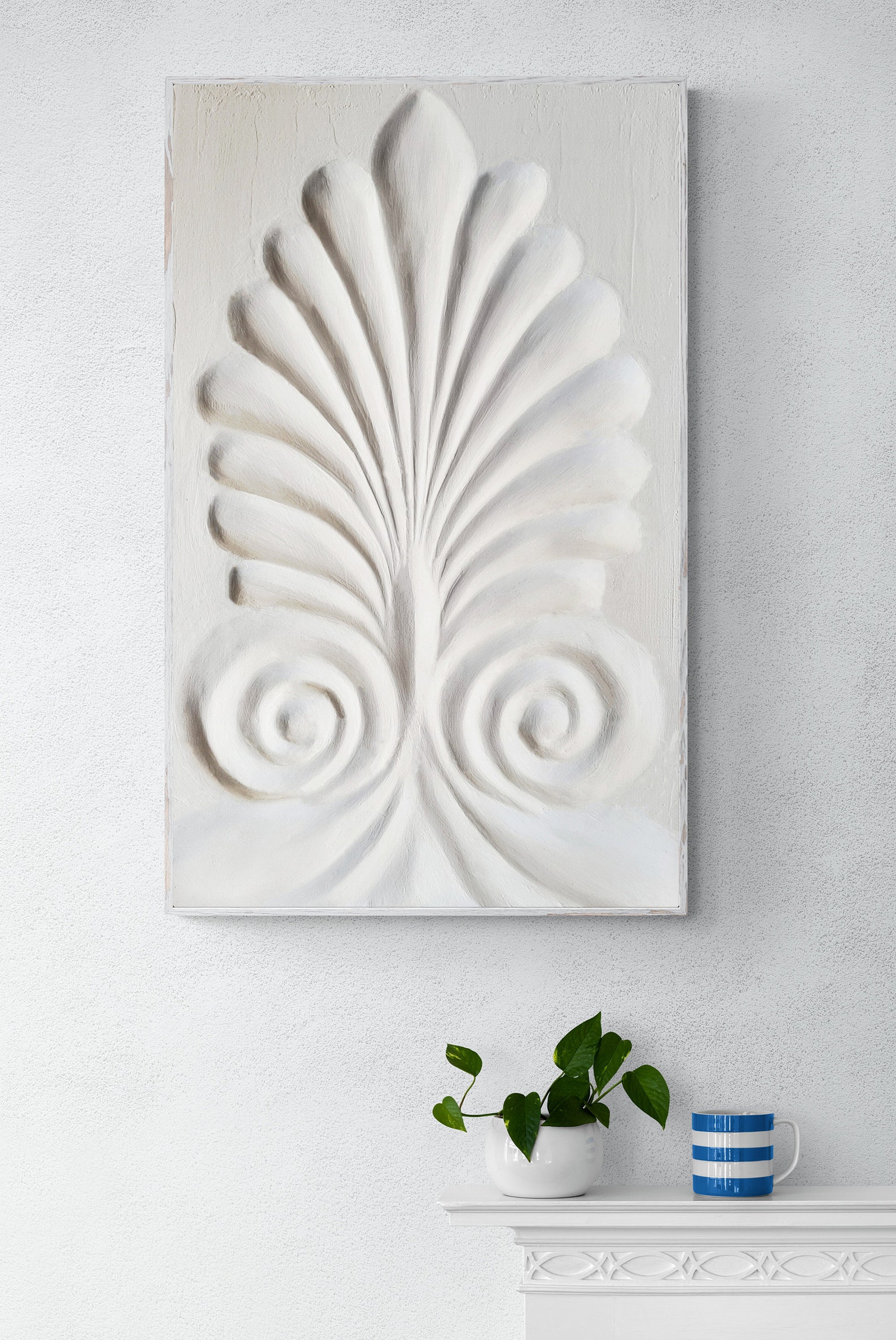 Greek Antefix Plaster Wall Art, 3D Wall Art for Your Greek Decor ...