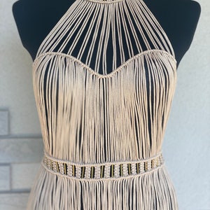 Macrame Dress - Etsy