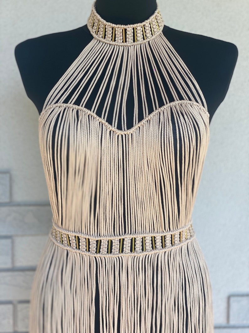 Macrame Dress - Etsy