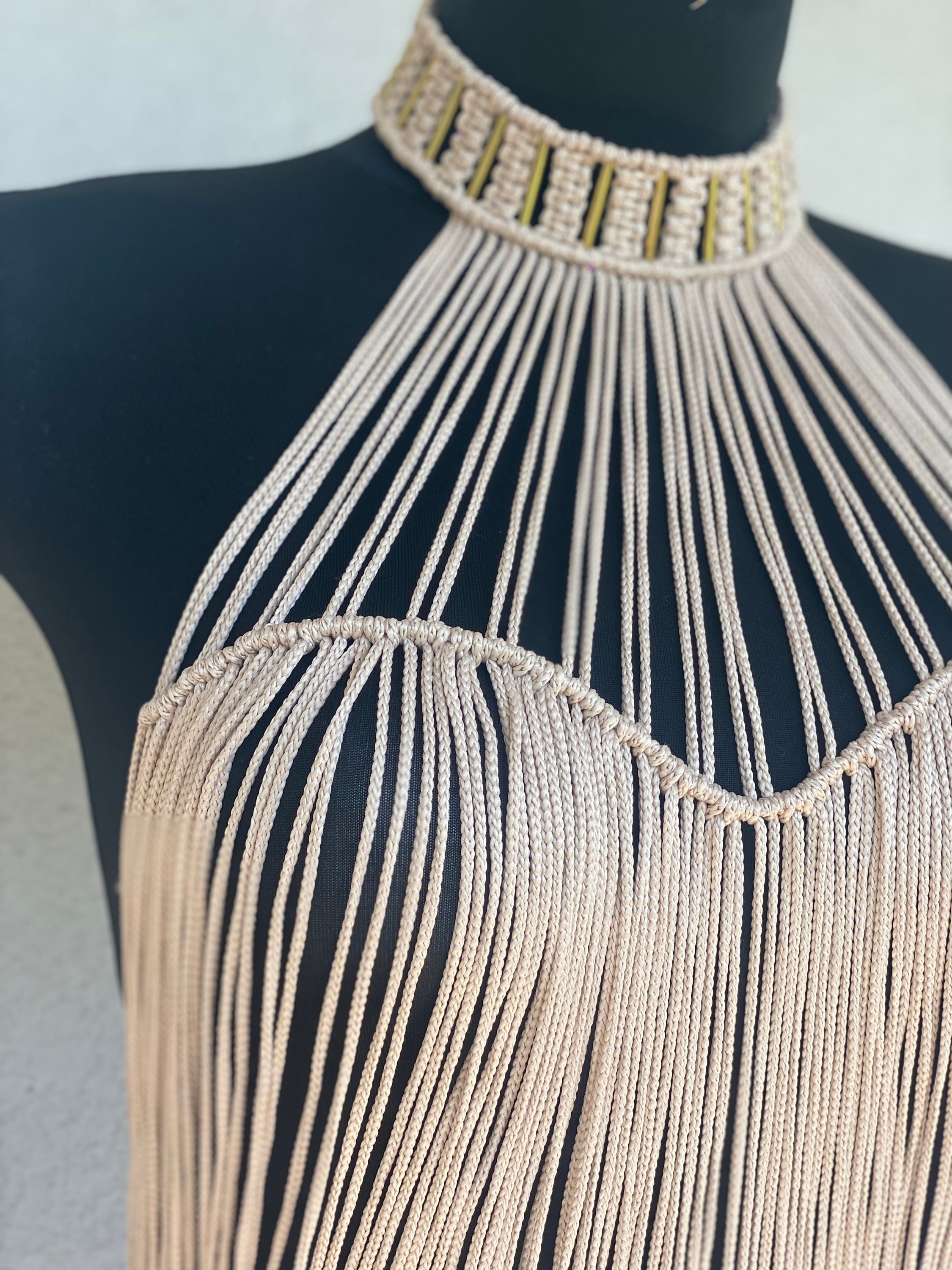 Macrame Dress - Etsy