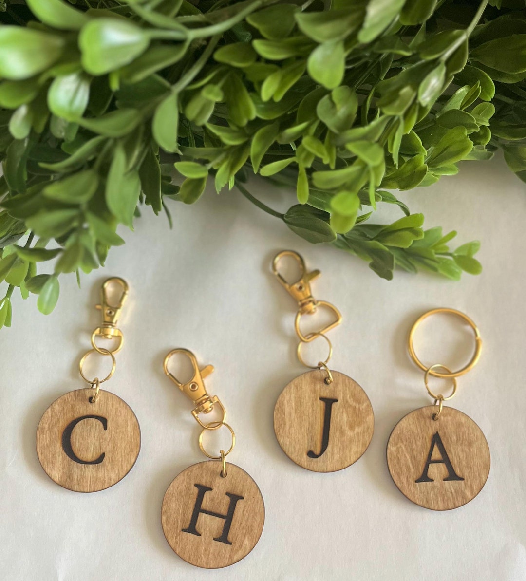 Custom Initial Keychain I Personalized Keychain I Custom Teacher Gift I ...